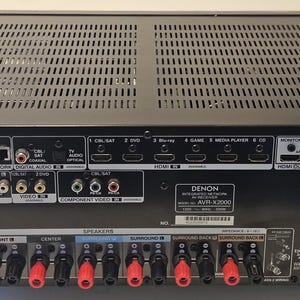 Denon AVR-X2000 4k 7.1 Black Channel Integrated Network AV Receiver - Etsy