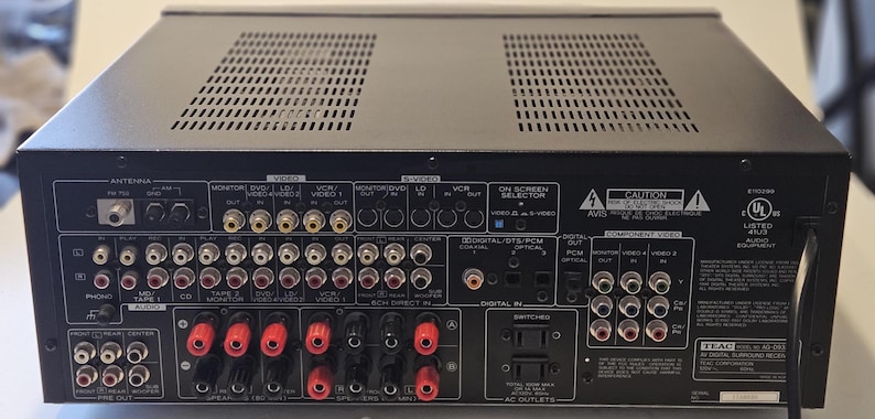 Teac AG-D9320 5.1-channel A/V Receiver - Etsy