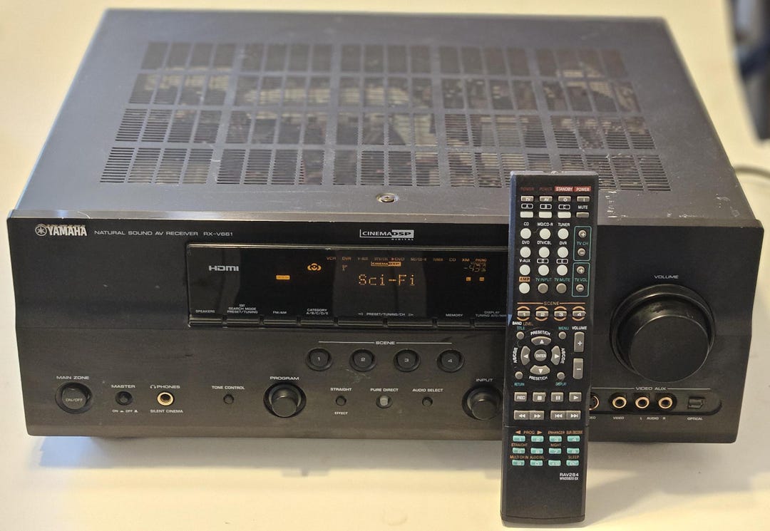 YAMAHA RX-V661 7.1 Channel Hdmi Home Theater Surround Sound Stereo ...