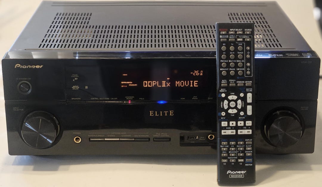 Pioneer Elite VSX-30 Home Theater HDMI Multi Channel AV Receiver - Etsy