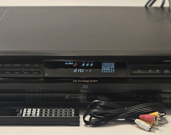 Sony CDP-C260Z CD Player 5 Disc Carousel Changer High Density Linear ...