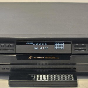 Sony CDP-C250Z CD Player 5 Disc Carousel Changer High Density Linear ...