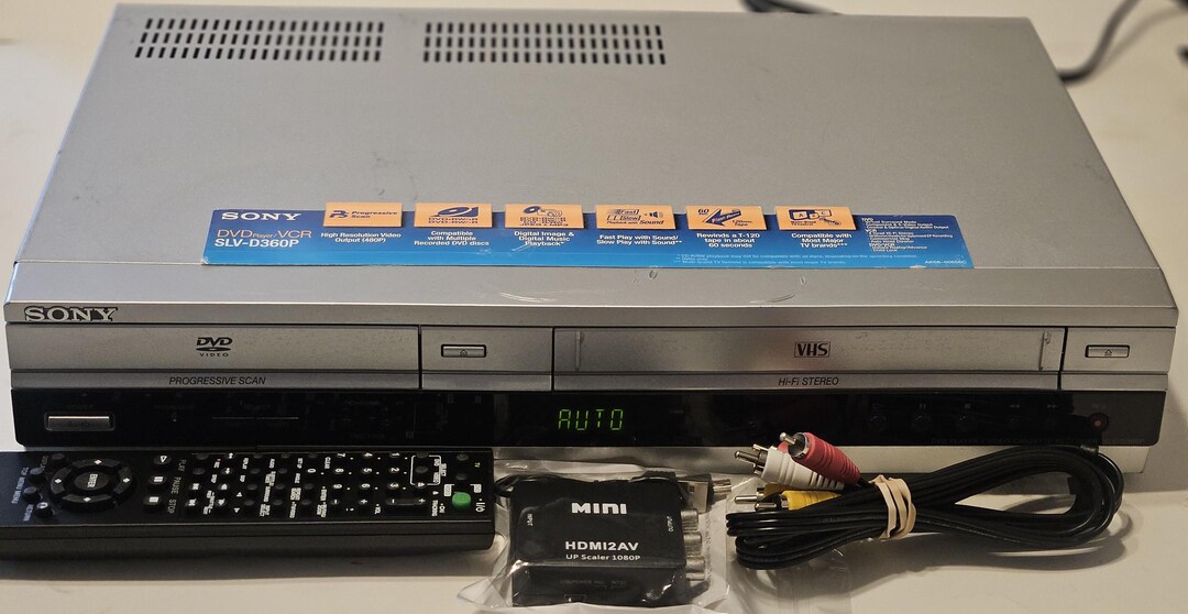 Sony SLV-D360P DVD Player / Video Cassette Recorder Combination W/ Hdmi ...