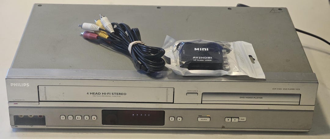 Philips DVP3150V DVD/VHS Combo W/ HDMI Converter - Etsy