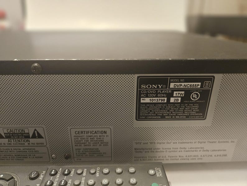 Sony DVP-NC665P 5-disc DVD Player - Etsy