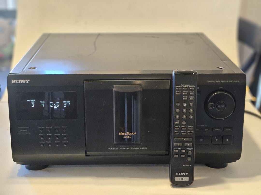 Sony CDP-CX210 200-disc Carousel CD Changer - Etsy