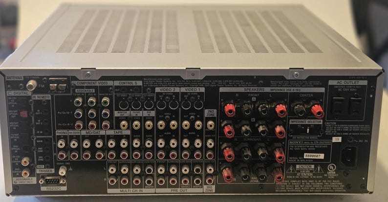 Sony STR-DA3100ES Multi Channel AV Receiver - Etsy