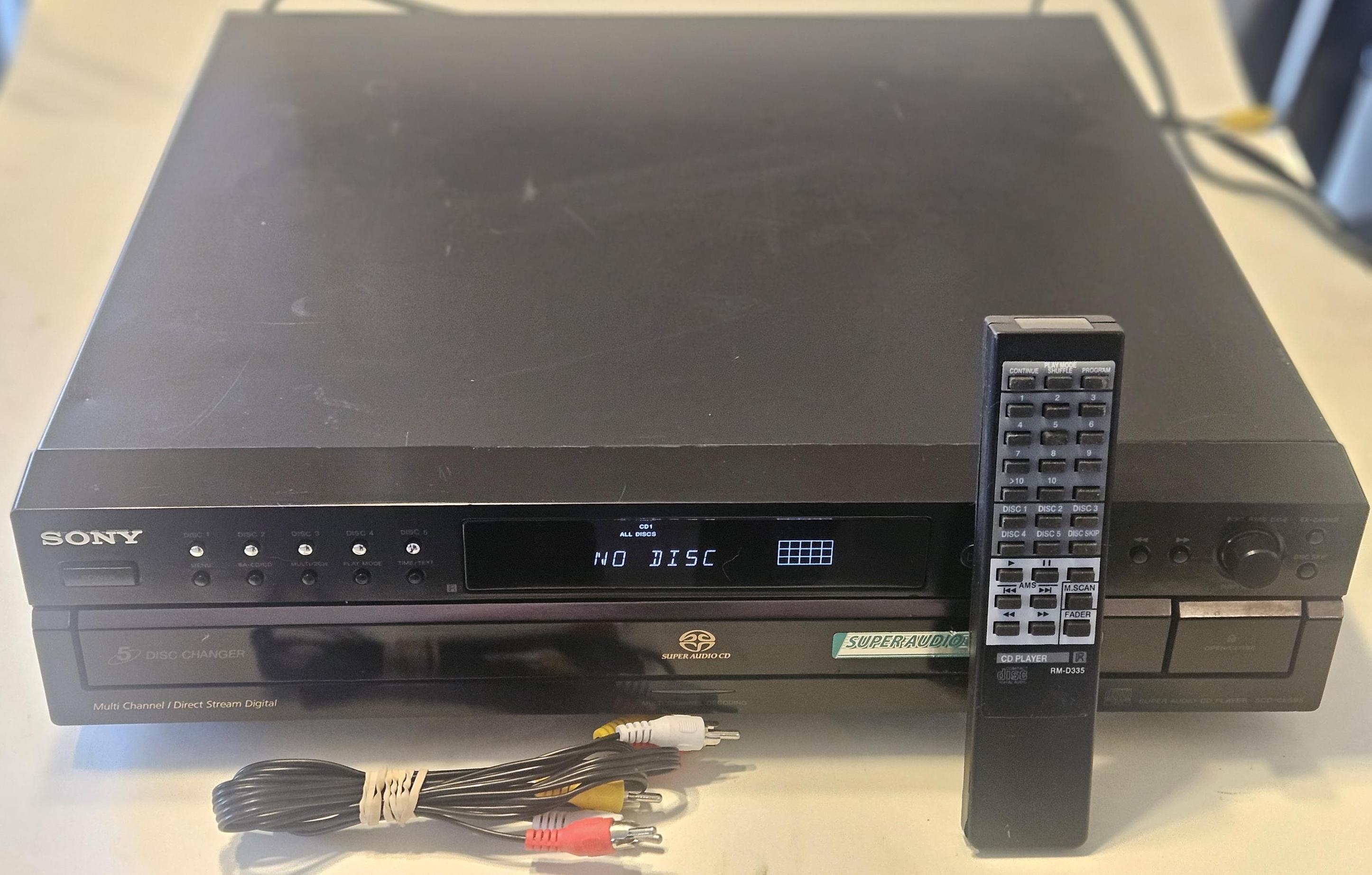 Sony SCD-CE595 5-disc SACD and CD Player W/ Remote - Etsy