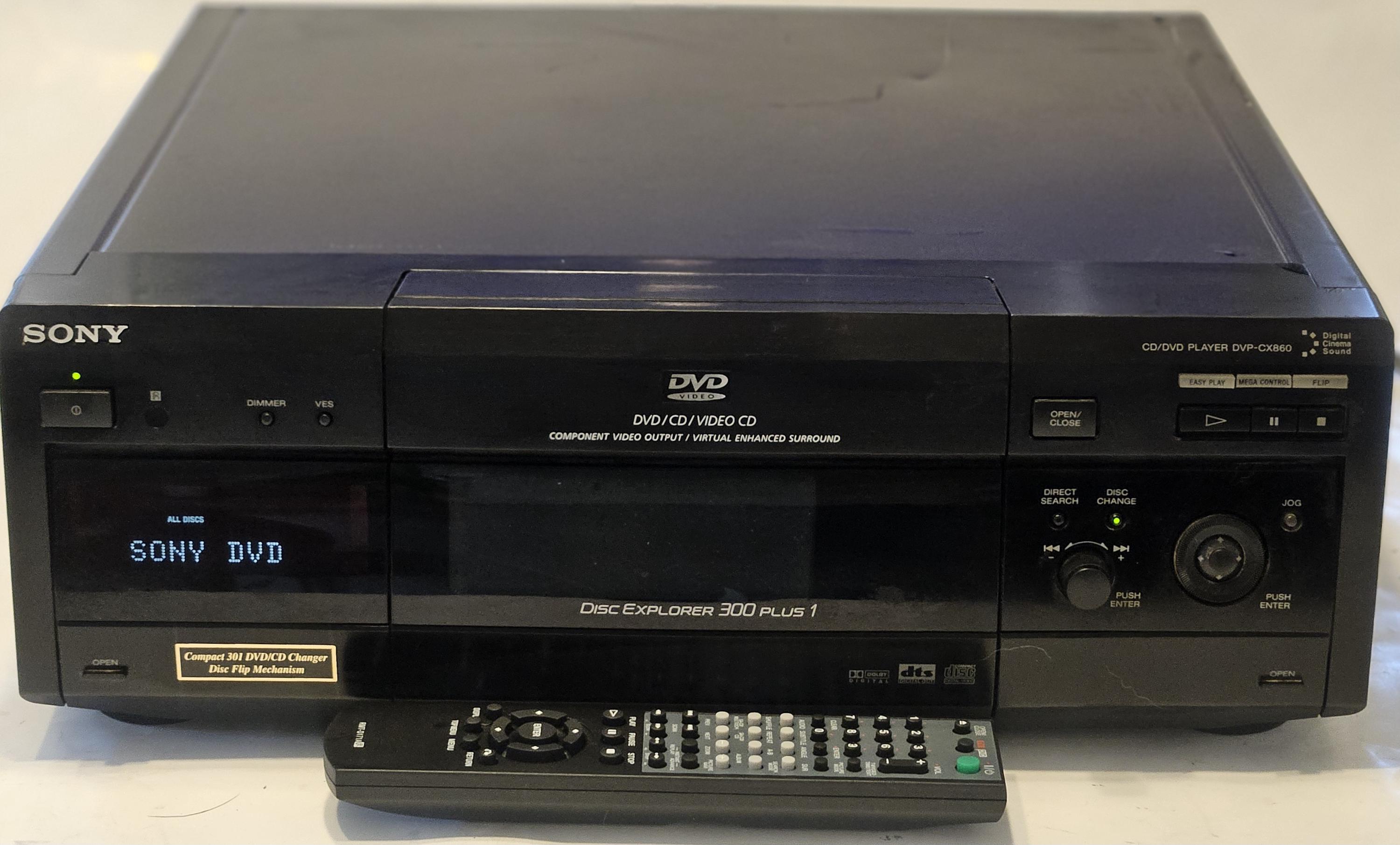 Sony DVP-CX860 Explorer 300 Plus 1 CD/DVD Player - Etsy
