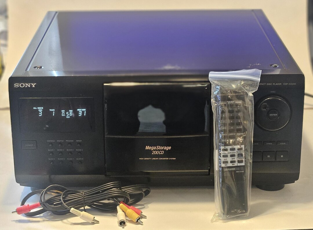 Sony CDP-CX200 200-disc Carousel CD Changer - New Belts Installed - Etsy