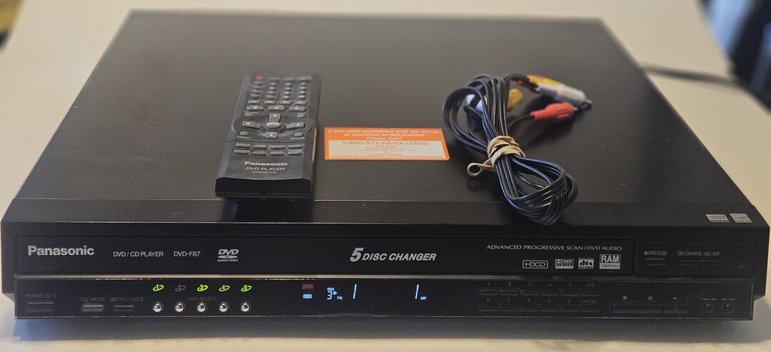 Panasonic DVD-F87 DVD CD 5 Disc Changer Player - Etsy