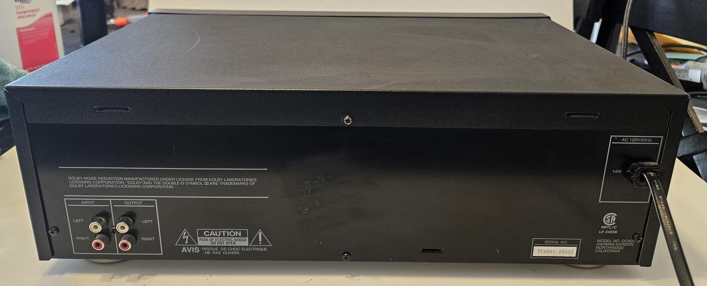 Harman Kardon DC520 Dual Cassette Deck - Etsy