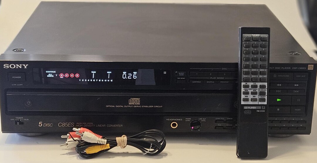 Sony CDP-C85ES 5-disc CD Changer ES Series - Etsy