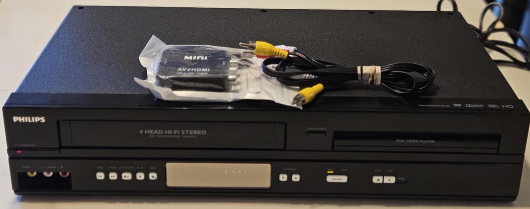 Philips DVP3345V DVD/VHS Combo W/ HDMI Converter - Etsy
