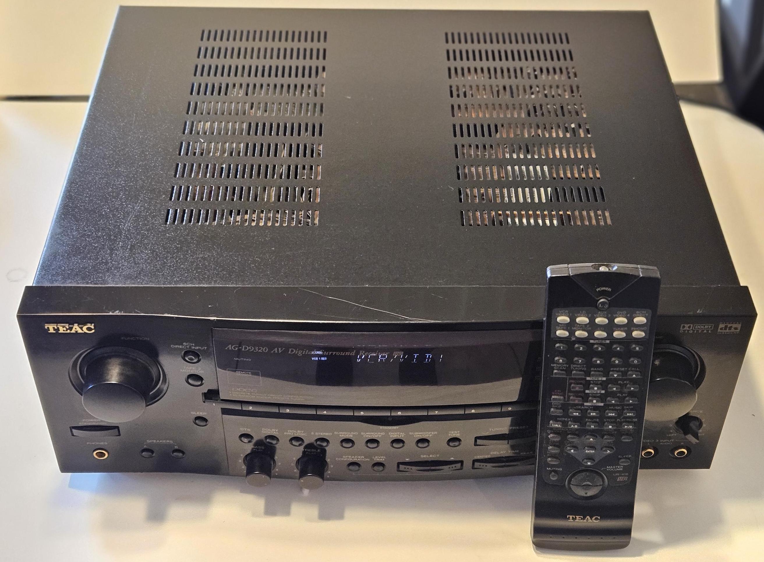 Teac AG-D9320 5.1-channel A/V Receiver - Etsy