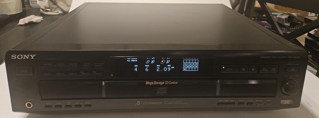 Sony CDP-CE535 5 Disc Carousel CD Changer Player - Etsy
