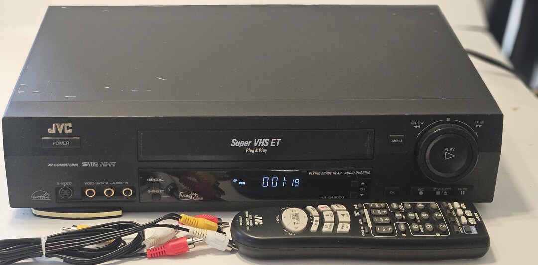 JVC Vcr HR-S4800U Super VHS Player - Etsy