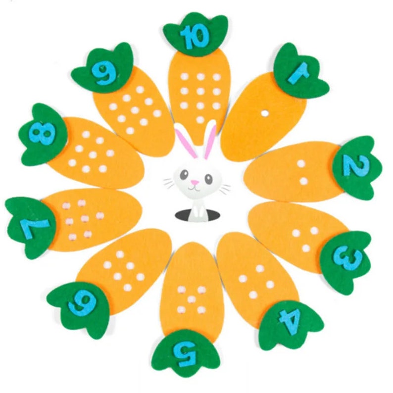 Numbers Learnig Montessori Kids DIY Math Toy Hands-on Early Learning ...
