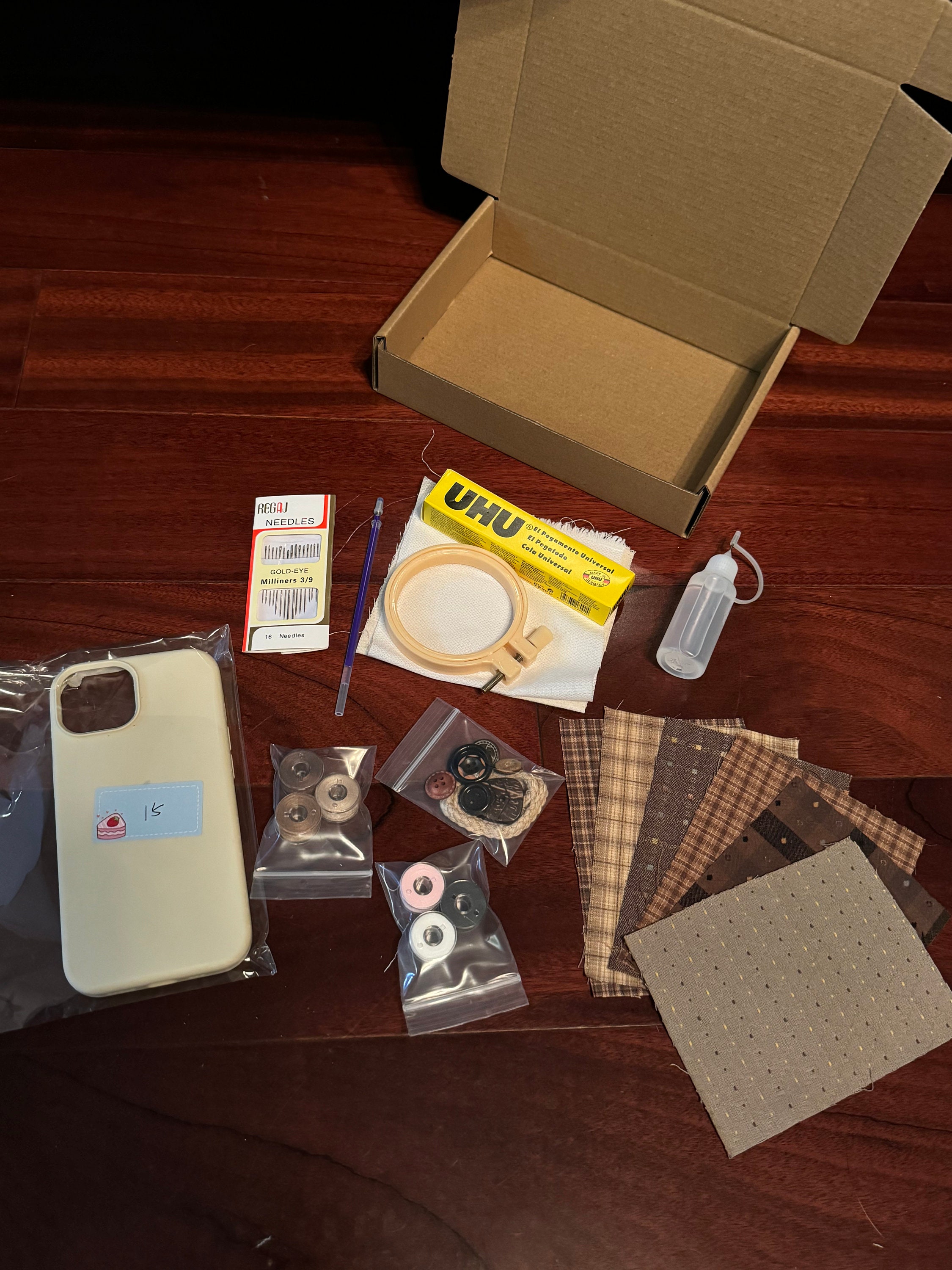 Cloth Phone Case DIY Sewing Kit 002 Handmade Fabric Phone Cover With ...