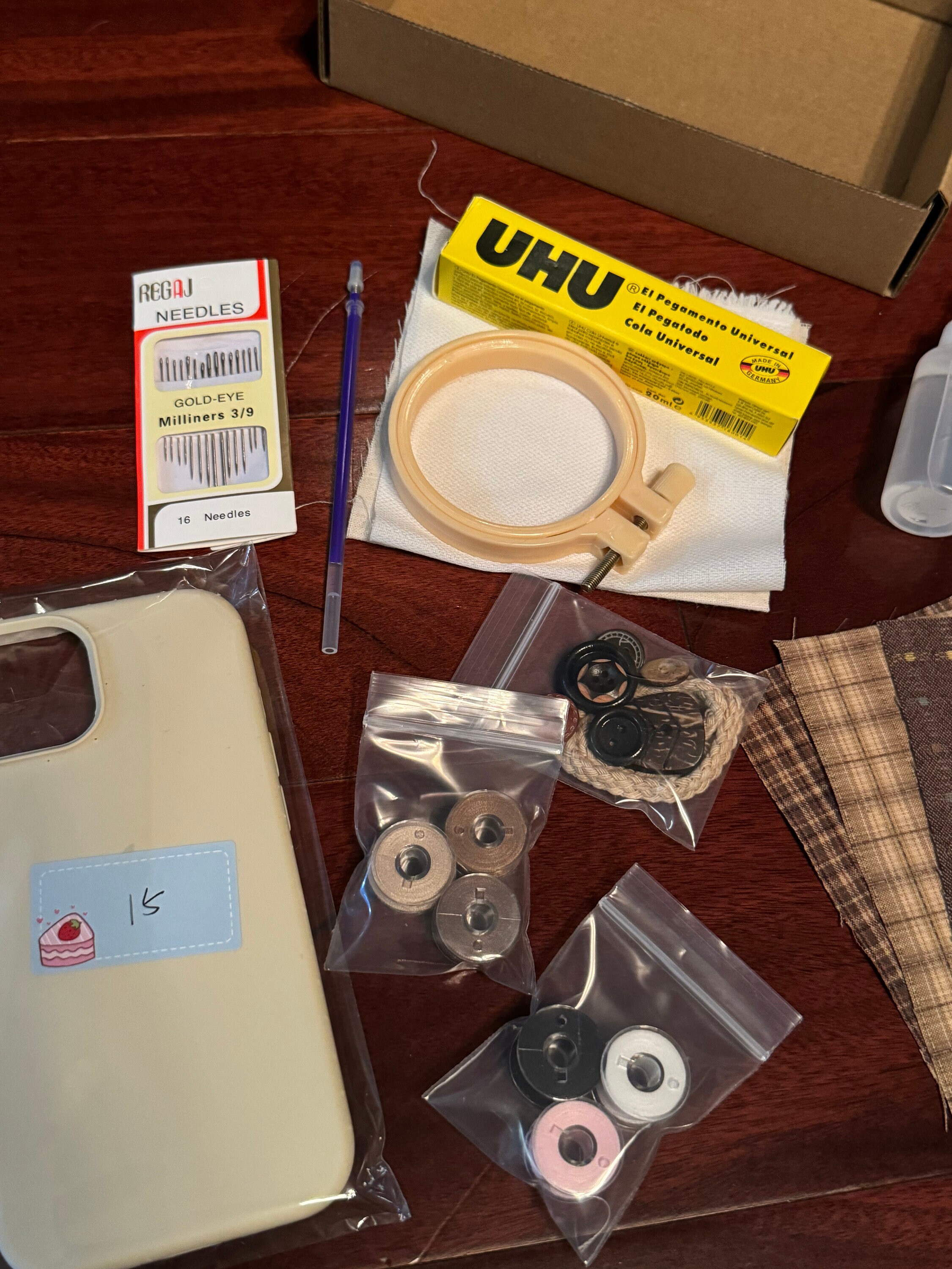 Cloth Phone Case DIY Sewing Kit 002 Handmade Fabric Phone Cover With ...