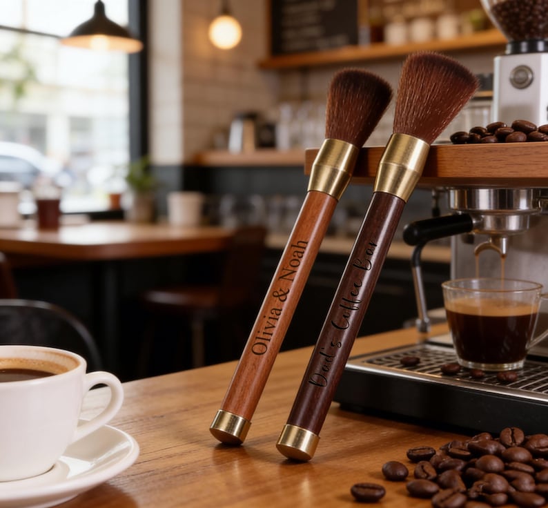 Personalized Espresso Tools Set, WDT Tool With Wooden Handle, Latte Art ...