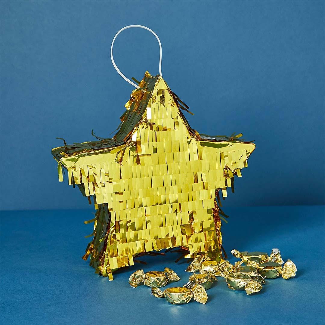 Gold Star Pinata, Birthday Party Decorations, Kids Party Games, Eid ...