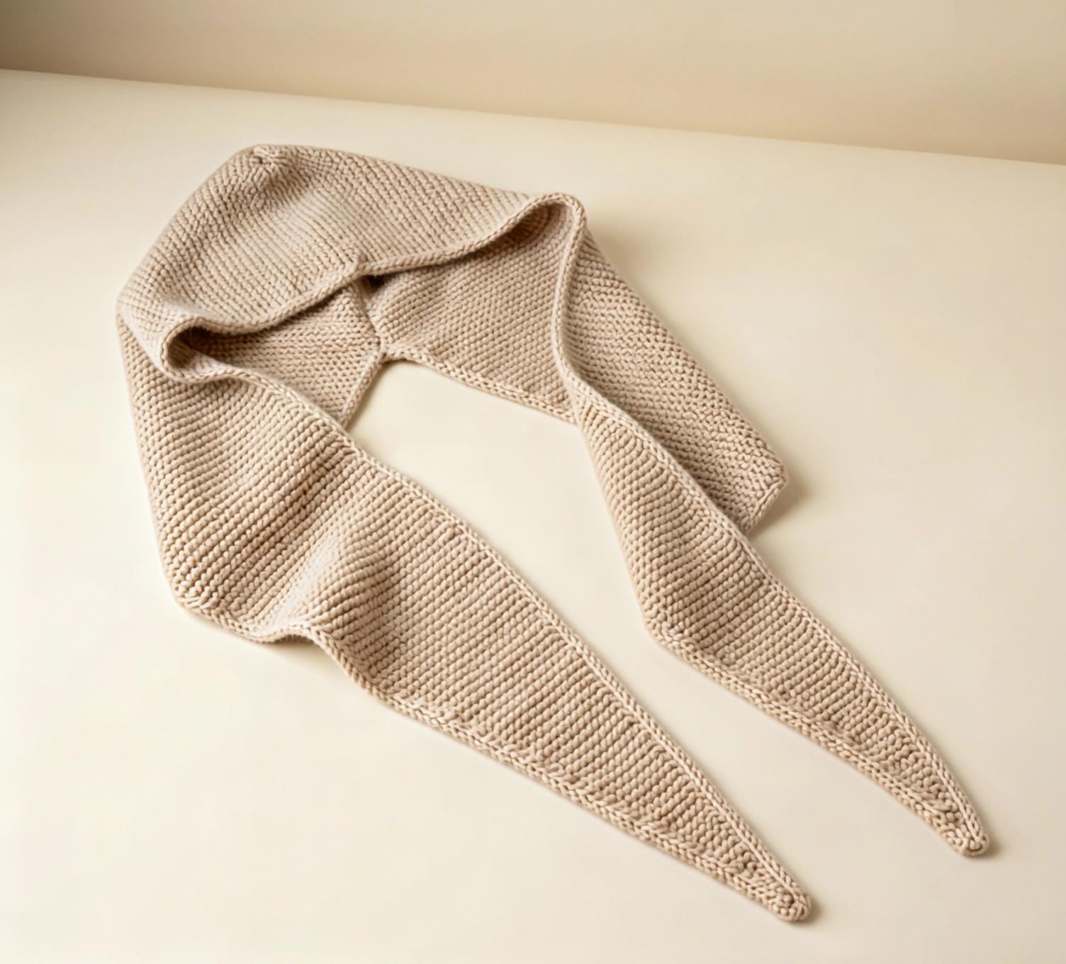 Sophie Hood Knitting Instructions - DIY Hooded Scarf PDF Easy Garter ...