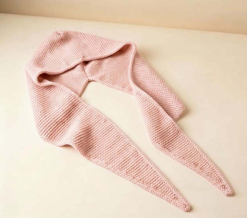 Sophie Hood Knitting Instructions - DIY Hooded Scarf PDF Easy Garter ...