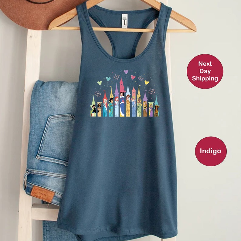 Disney Princess Castle Tank Top, Disney Vacation Racerback, Disney ...