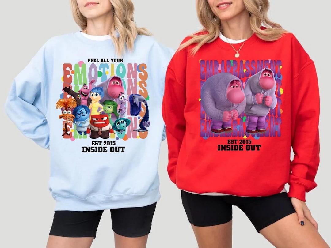Inside Out Characters Sweatshirts, Inside Out Youth Sweatshirt, Inside ...