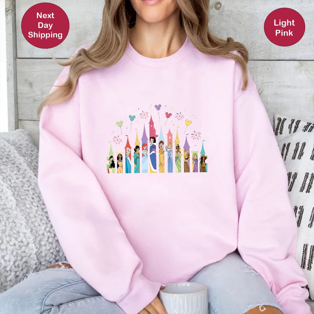 Disney Princess Castle Sweatshirt, Disney Vacation Sweater, Disney ...