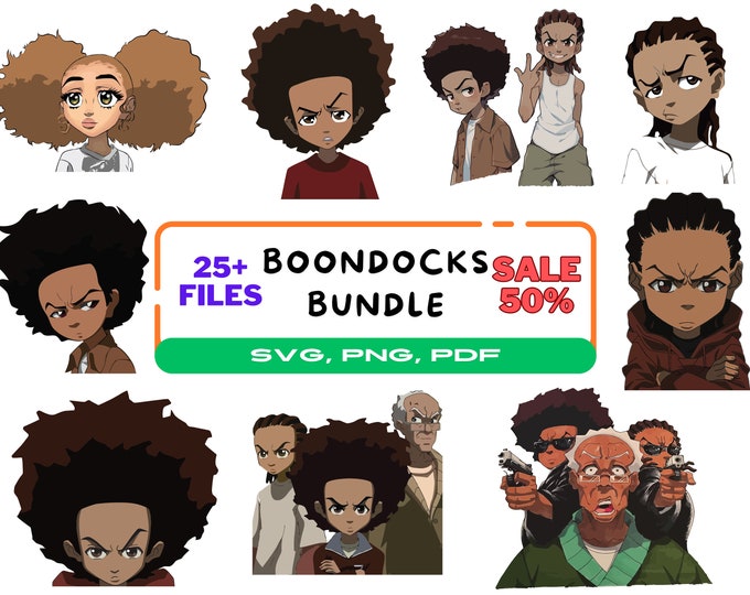I Will Draw You as Boondocks Character Birthday Gift Anniversary Couple ...