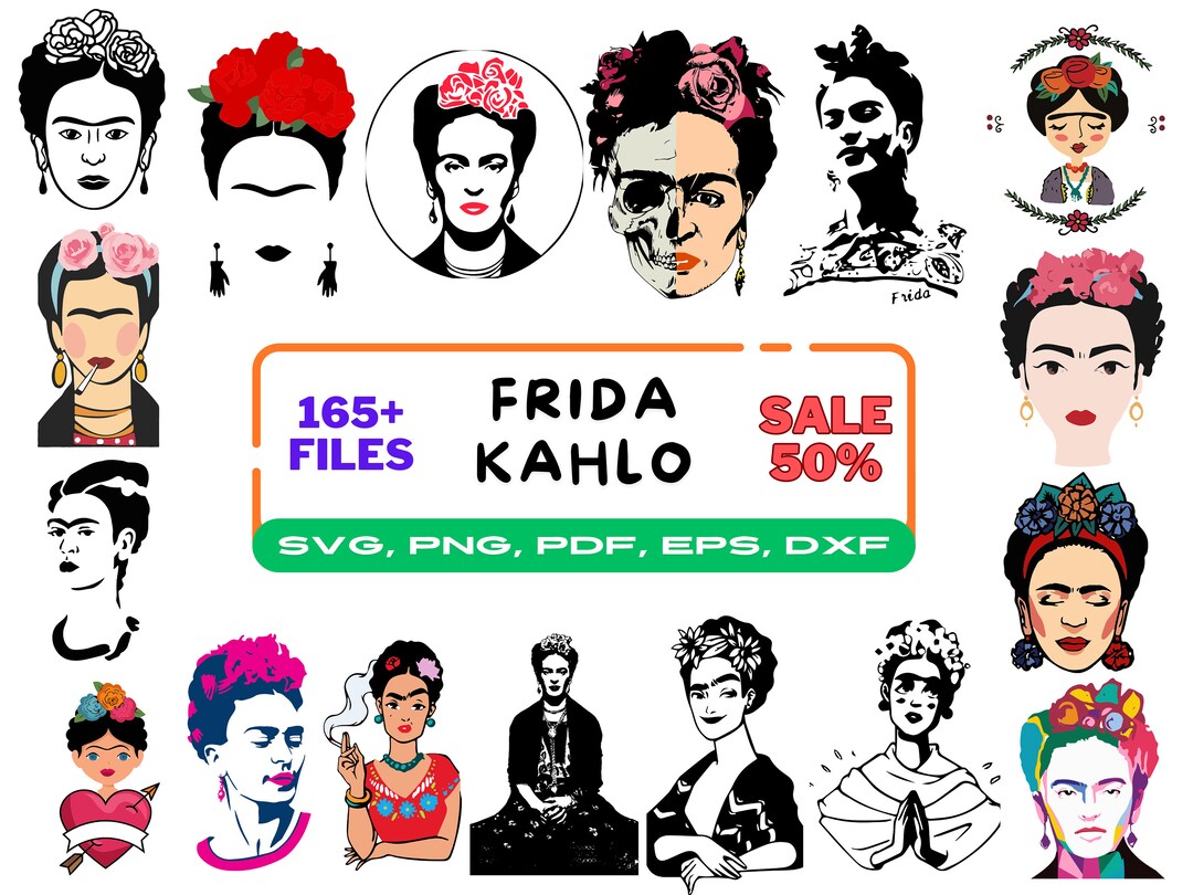 165 Frida Kahlo Svg Files for Cricut, Frida Kahlo Svg, Frida Kahlo Svg ...