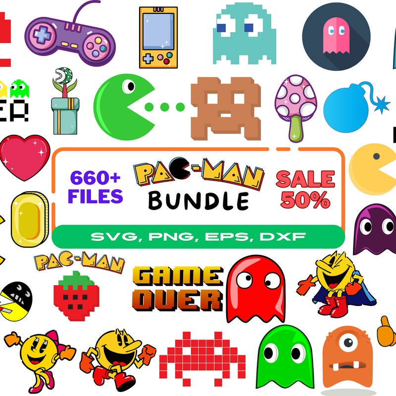 Pacman Svg Cricut - Etsy