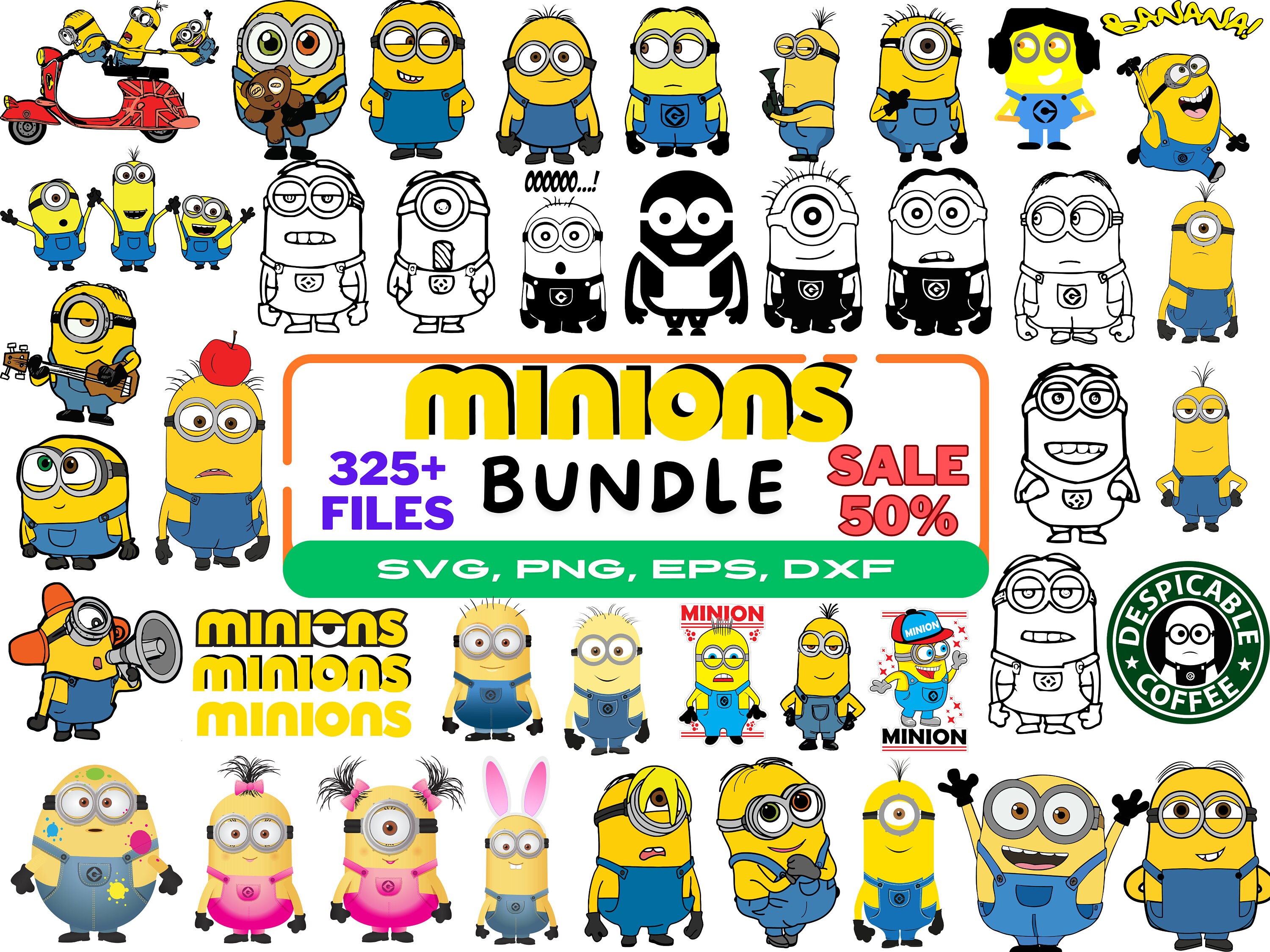 Más de 325 archivos Minions Clipart Svg, Kevin Svg,Stuart Png, Minions ...