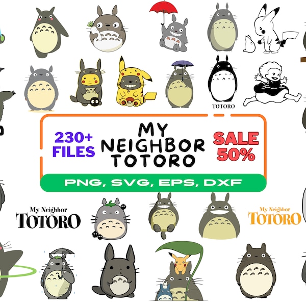 Totoro Svg Files - Etsy