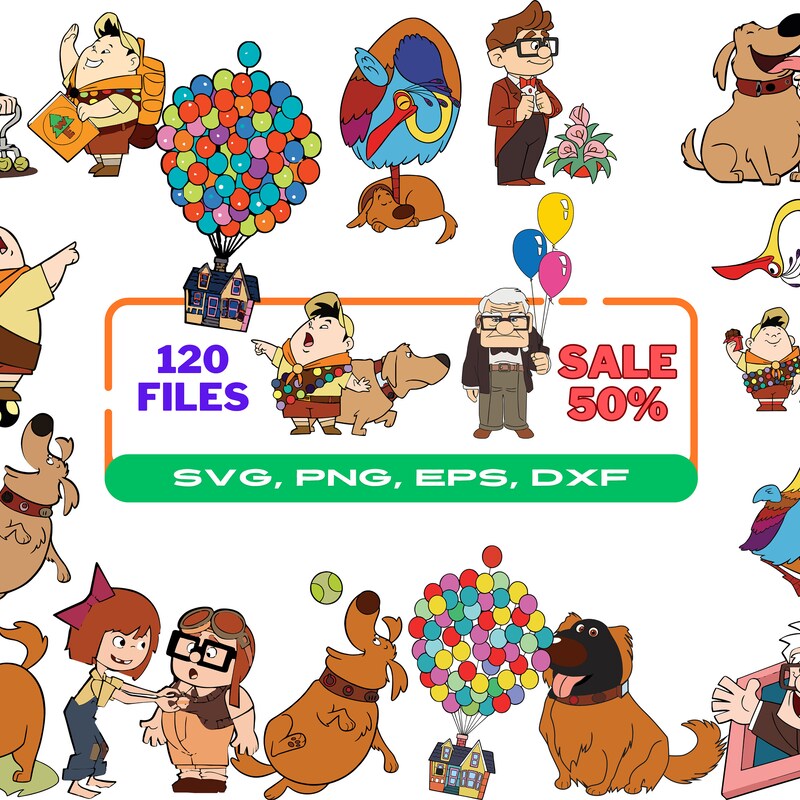 Up Movie Clipart - Etsy