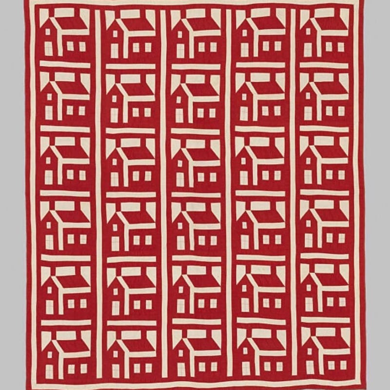 Schoolhouse Quilt - Etsy