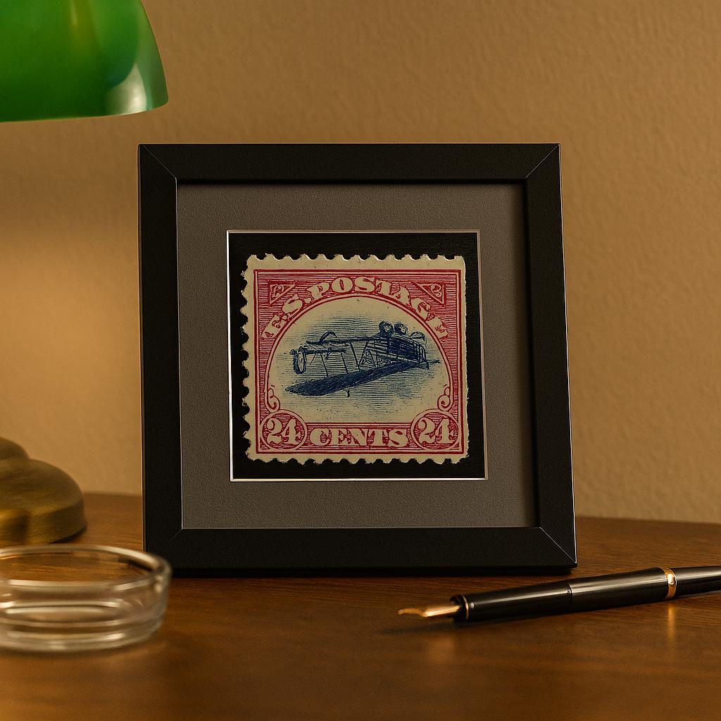 1918 "inverted Jenny" Stamp (c3a)/rare US Airmail Error/curtiss JN-4 ...