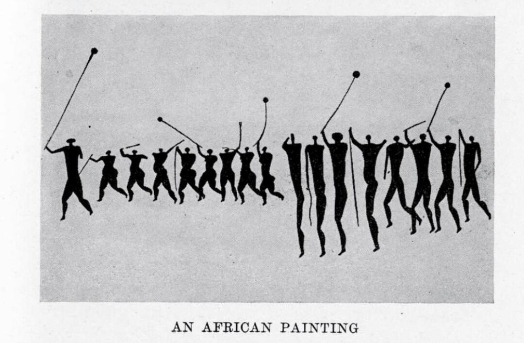 African Tribal Dance Art Print, 1936,vintage Geometric Figure Painting ...