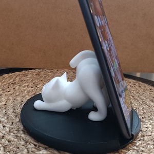 Stretching Cat Phone / Tablet Stand - Etsy UK