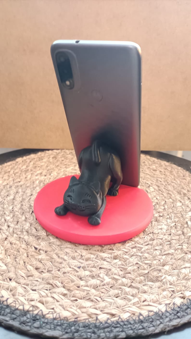 Stretching Cat Phone / Tablet Stand - Etsy UK