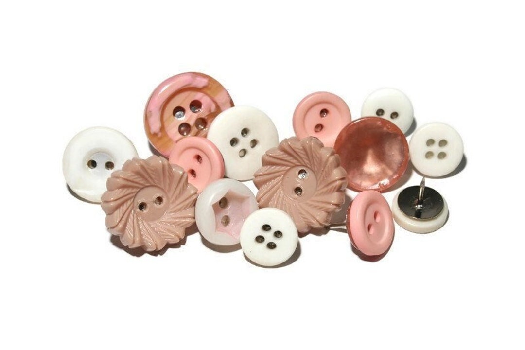 Decorative Pink Push Pins, Push Pin Gift Set, Shabby Chic Vintage ...