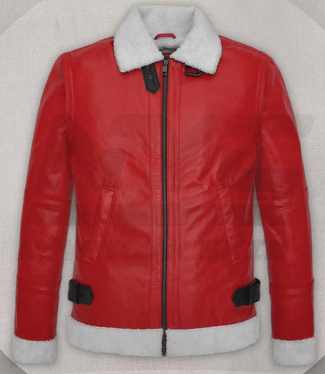 Ryan Reynolds Spirited Leather Jacket: Red Sheepskin Aviator Jacket - Etsy