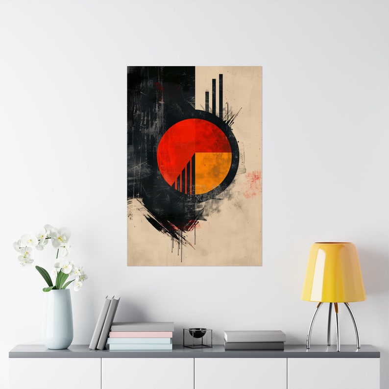 Poster Modern Art Decorative Poster Abstract Design Poster Geometric ...