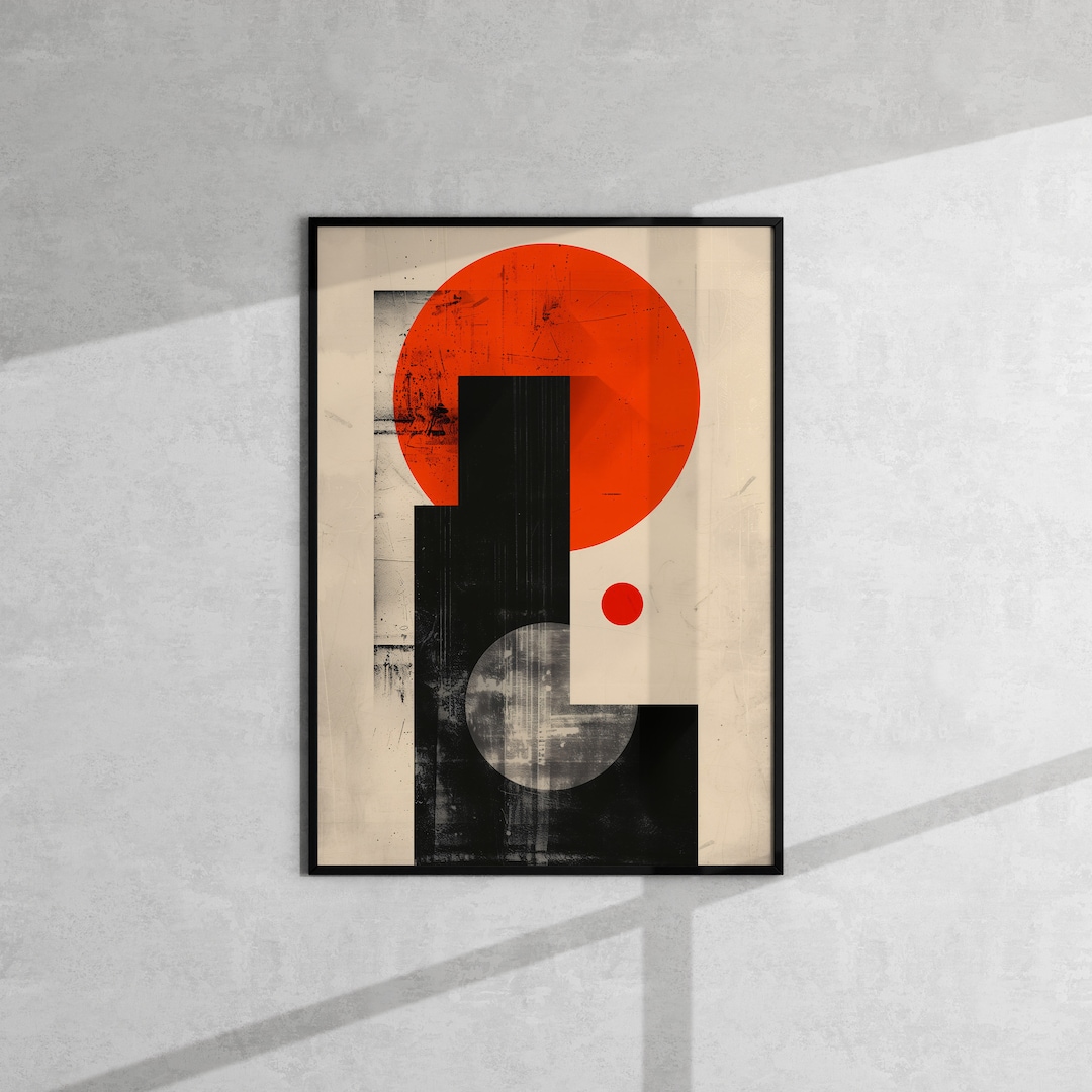 Poster Modern Art Decorative Poster Abstract Design Poster Geometric ...