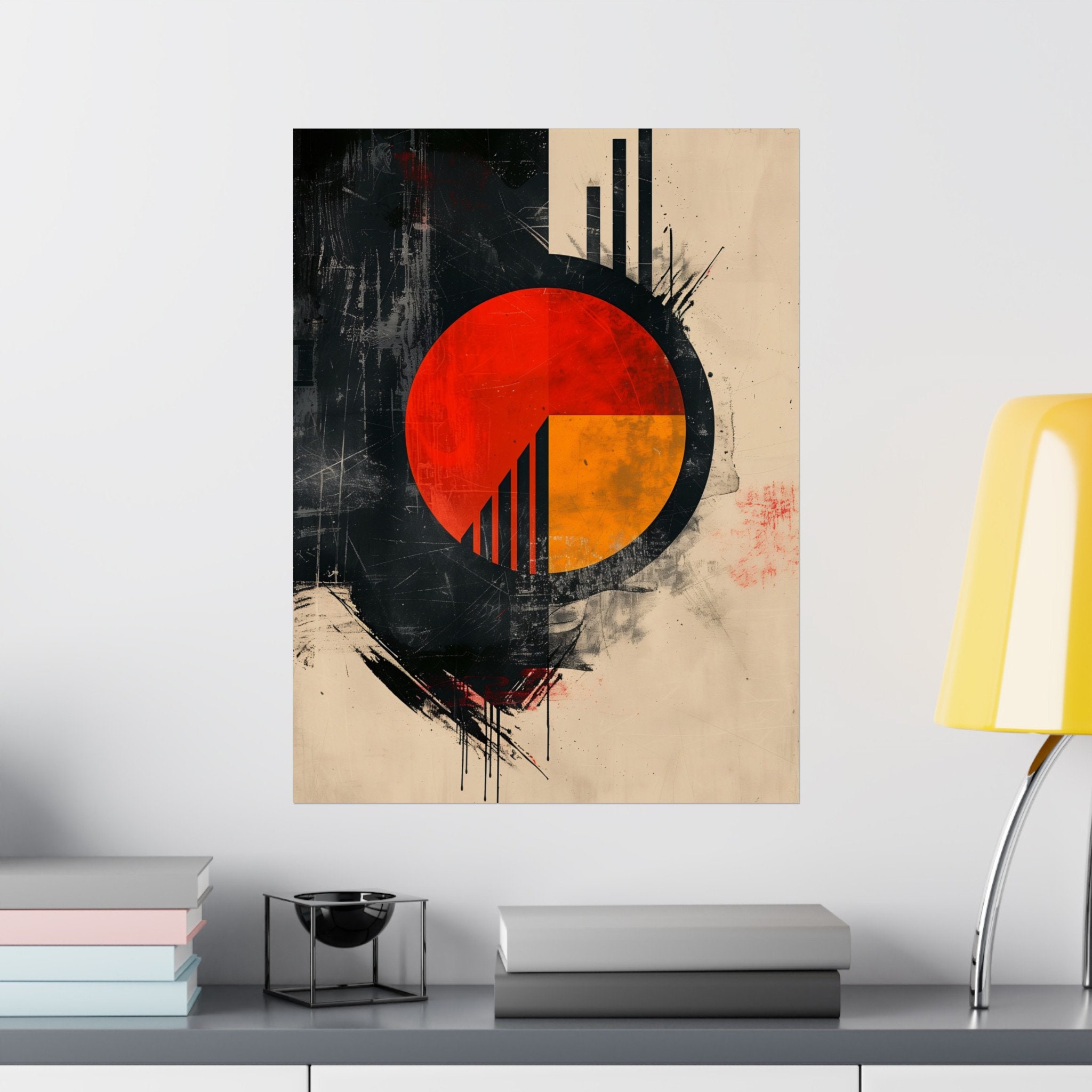 Poster Modern Art Decorative Poster Abstract Design Poster Geometric ...