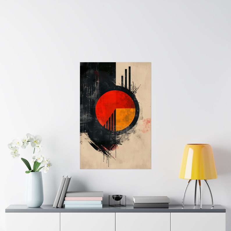 Poster Modern Art Decorative Poster Abstract Design Poster Geometric ...