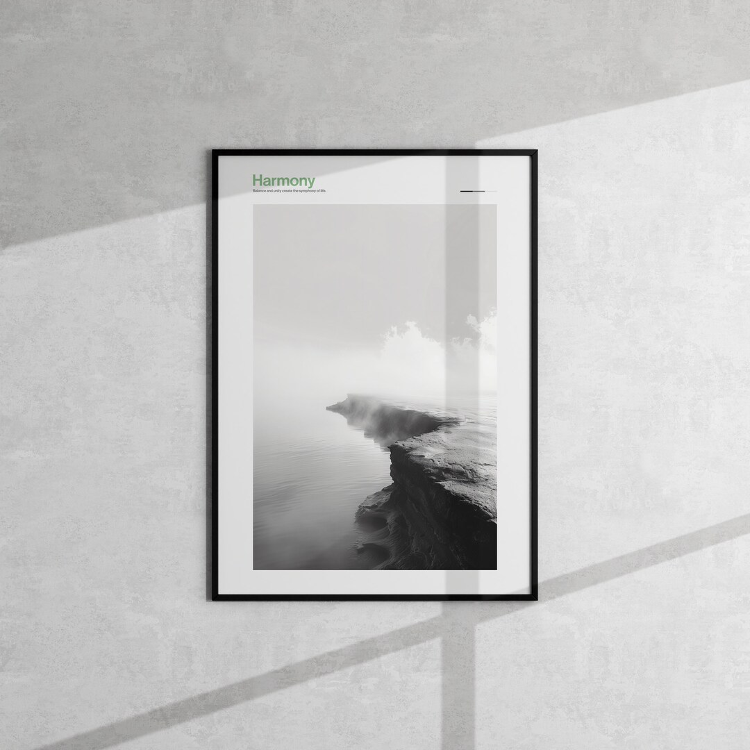Minimalist Cliffside Poster for Creative Agency, Home Studio, Home ...