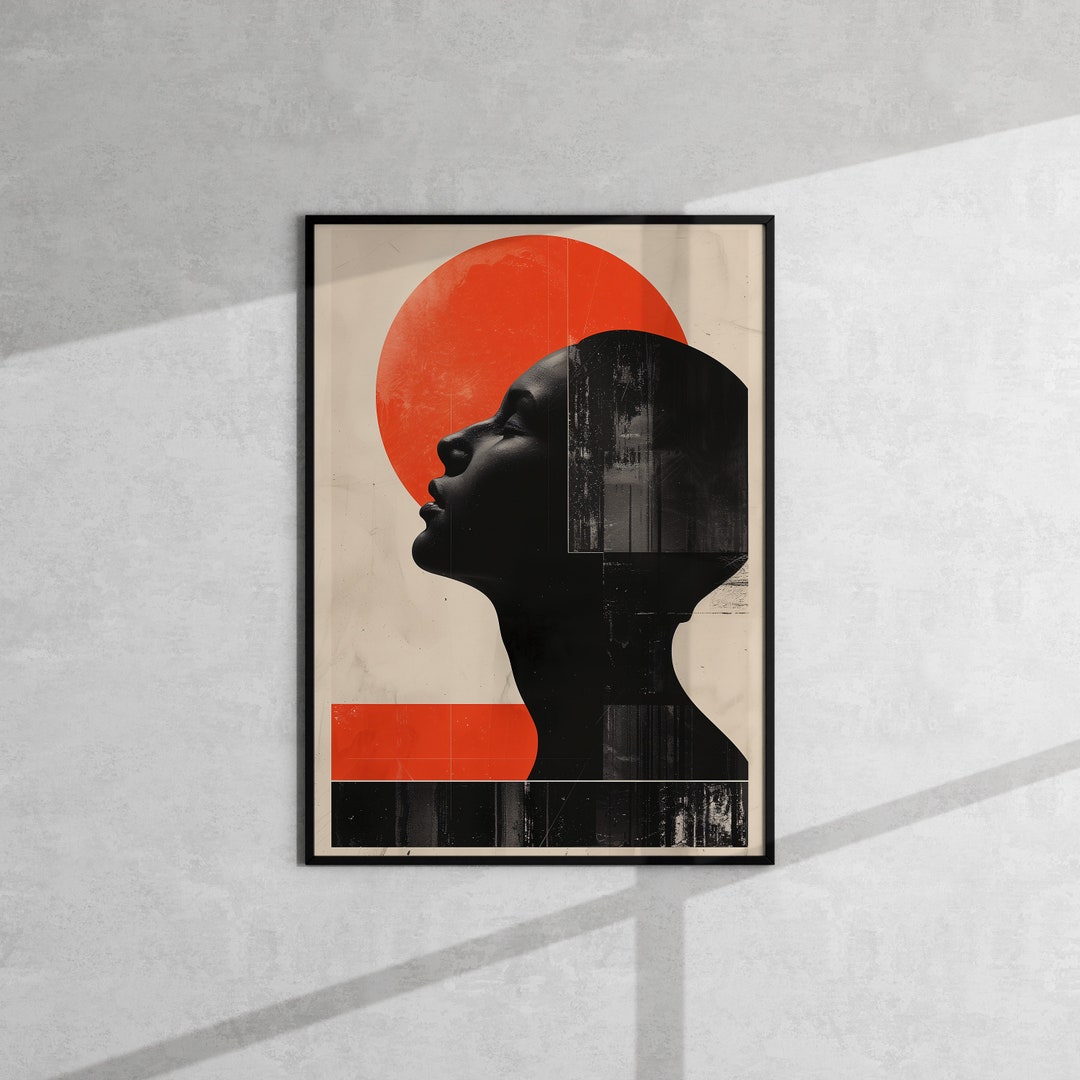 Poster Woman Modern Art Decorative Poster Abstract Design Poster ...